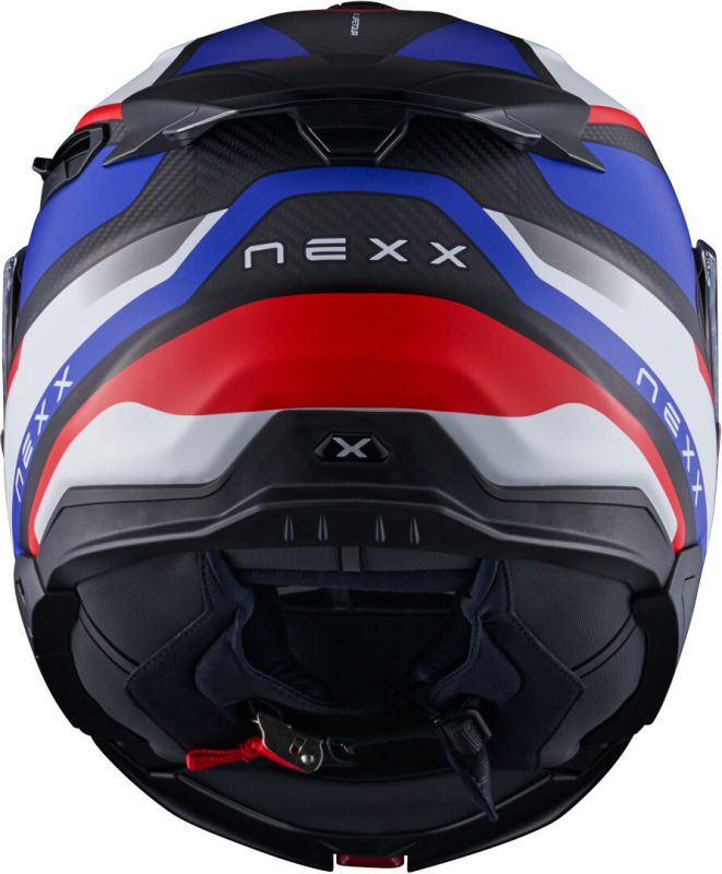 Nexx X.Lifetour Pro Mile Carbon Helmet blue matt/red buy now at FC-Moto