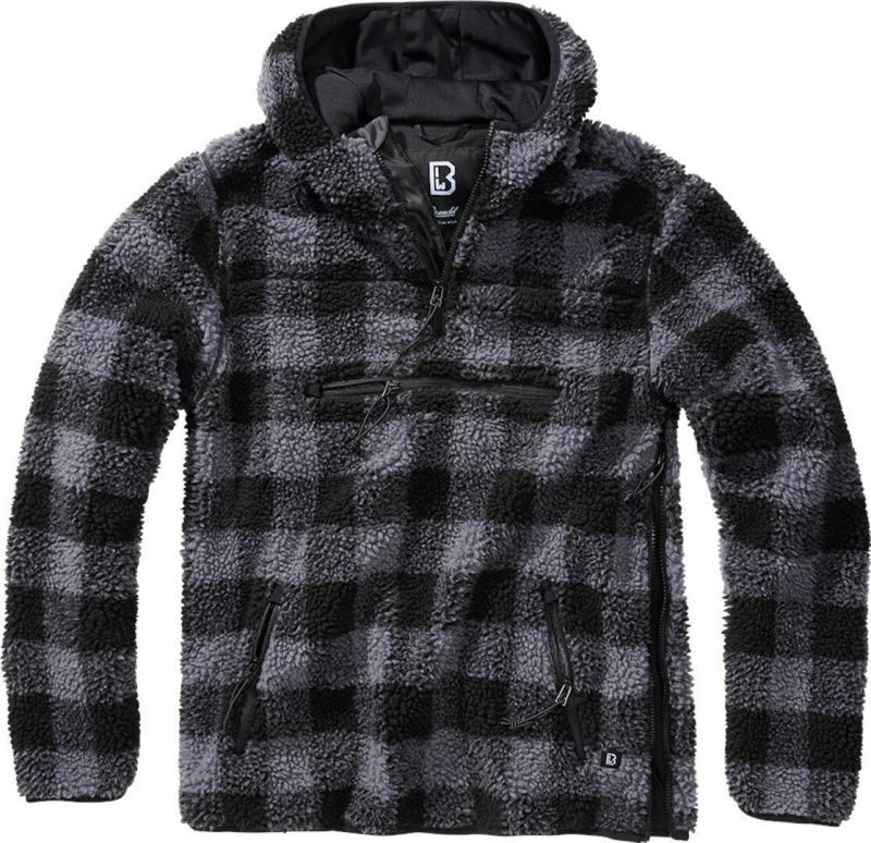 Brandit Teddyfleece Worker Pullover black shop now at FC-Moto