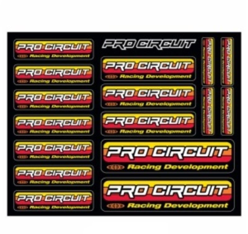 PRO CIRCUIT Original Logo Decal Sheet shop now at FC-Moto