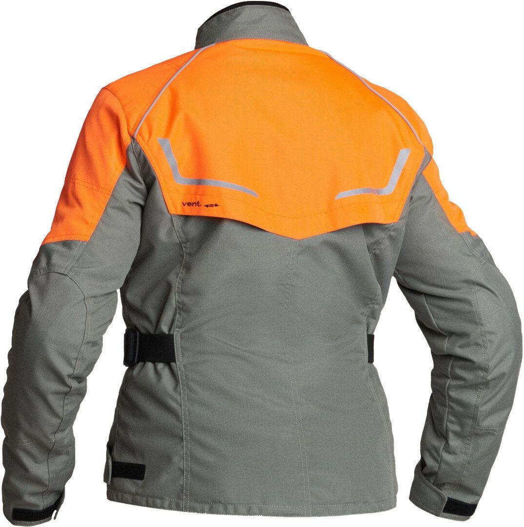 Lindstrands Halden vattentät Damer Motorcykel Textil Jacka Grå/orange ...