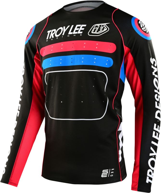 Troy Lee Designs SE Pro Drop In Motocross Jersey red/white shop now at ...