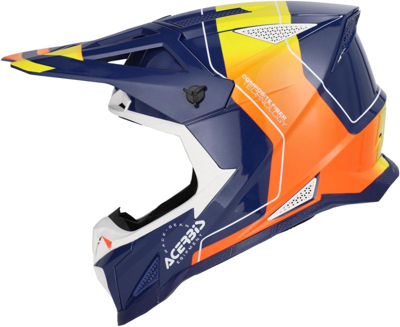 Acerbis T711 Graphic Motocross Helmet blue/orange/white shop now at FC-Moto