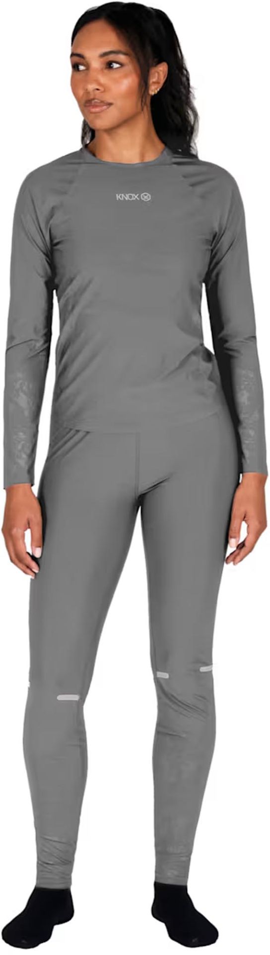 Knox Dual Active Base Layer Damers långärmade funktionella skjortor grå ...