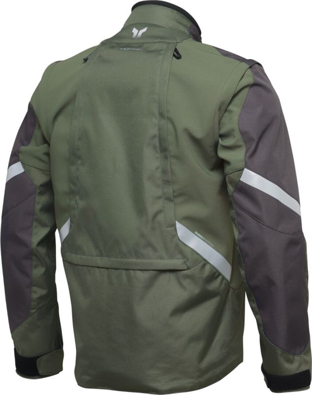 Thor Terrain Textile Jacket dark green/black buy now at FC-Moto