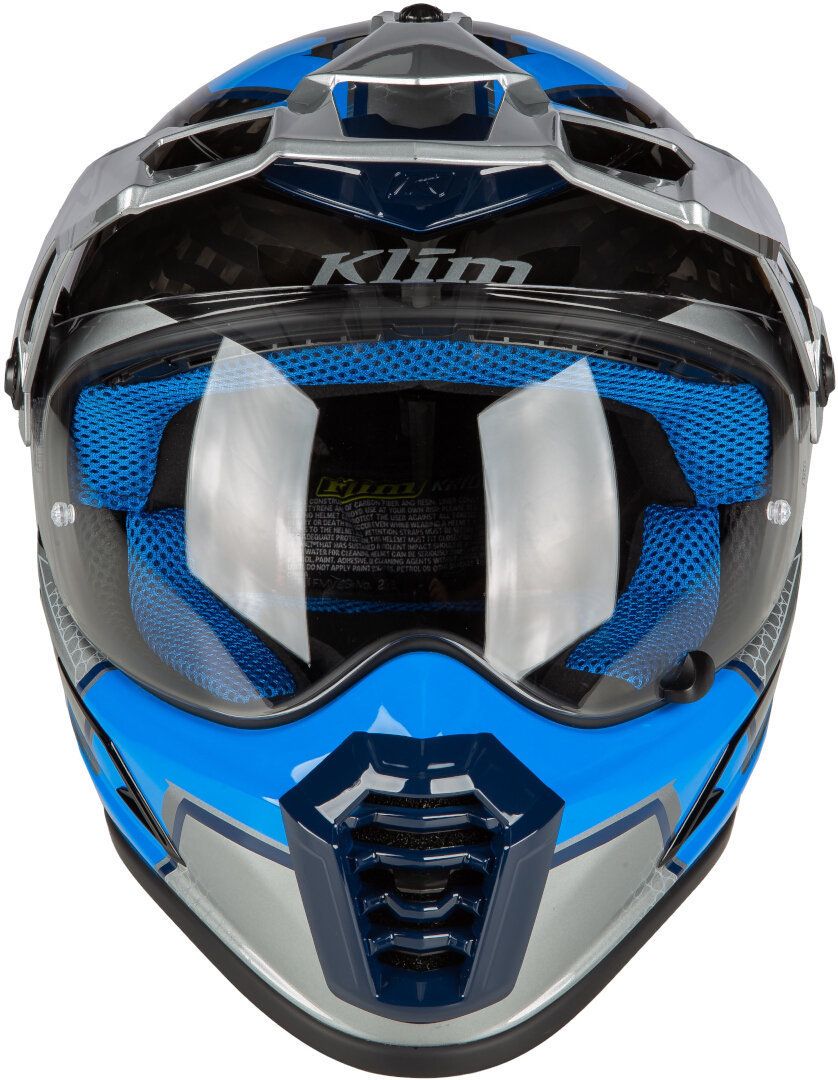 Klim Krios Pro Ventura Carbon ECE/DOT Enduro Hjälm Grå/blå tillgänglig ...