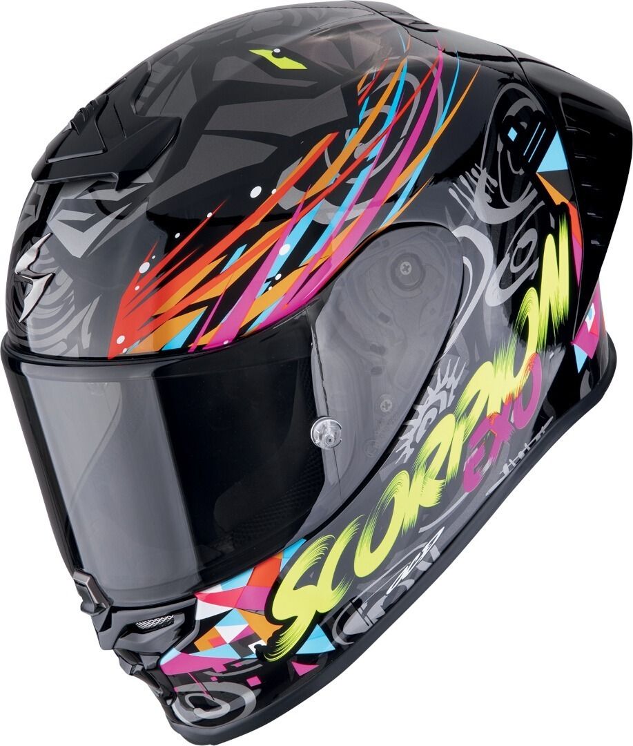 Scorpion EXO R1 Evo II Air Savage Helm schwarz/blau/gelb jetzt online ...