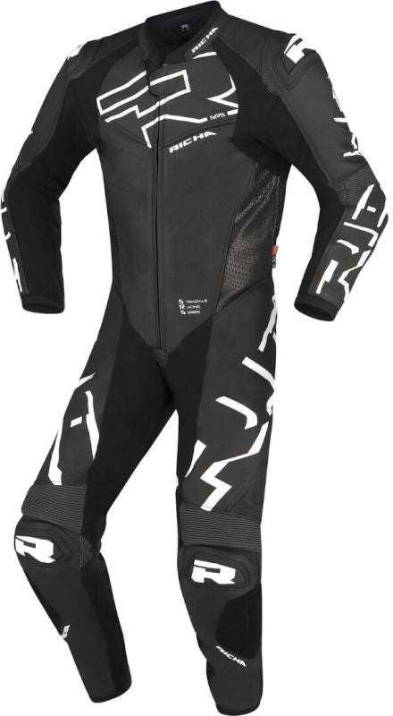 Richa Stradale GP One Piece Motorcycle Leather Suit red/black/white buy ...