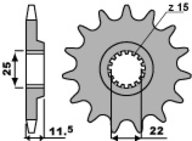 PBR Steel Standard Front Sprocket - 520 shop now at FC-Moto