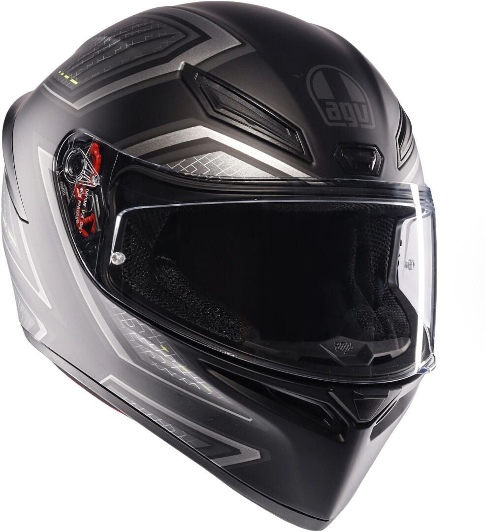 AGV K1-S Sling Hjälm Svart matt/röd tillgänglig hos FC-Moto