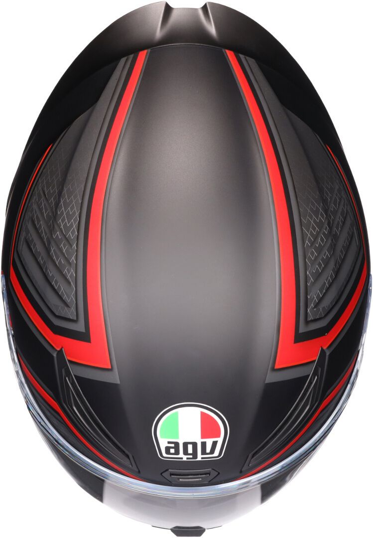 AGV K1-S Sling Hjälm Svart matt/röd tillgänglig hos FC-Moto