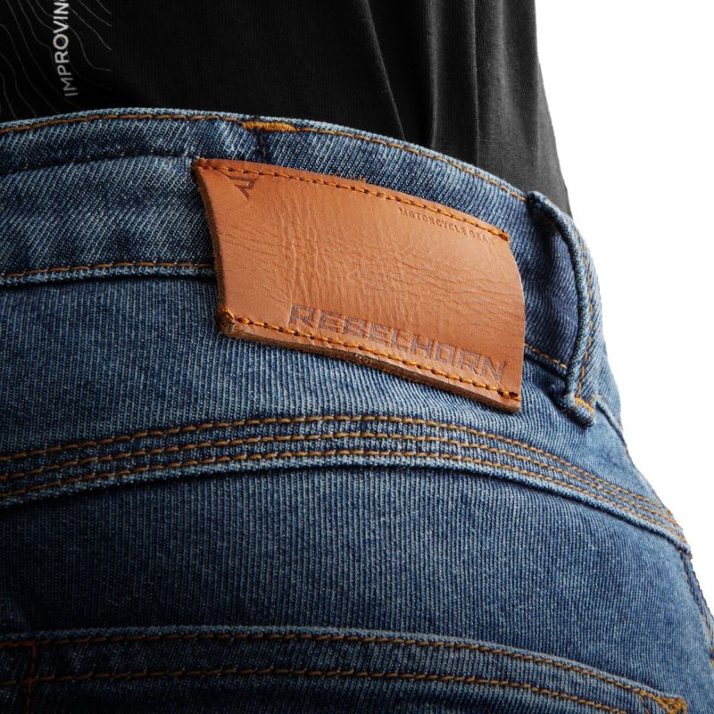 Rebelhorn Bronco Motorcycle Jeans blue washed out buy now at FC-Moto