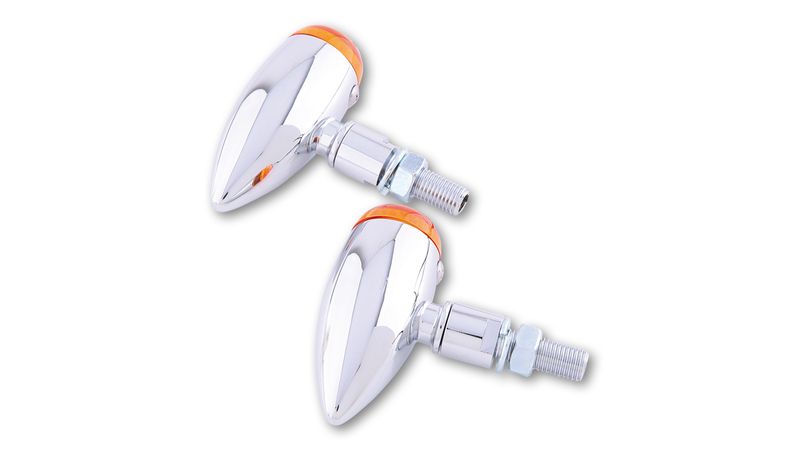 HIGHSIDER Smart Micro-Bullet Bulb Indicator Body Chrome / Lens Orange ...