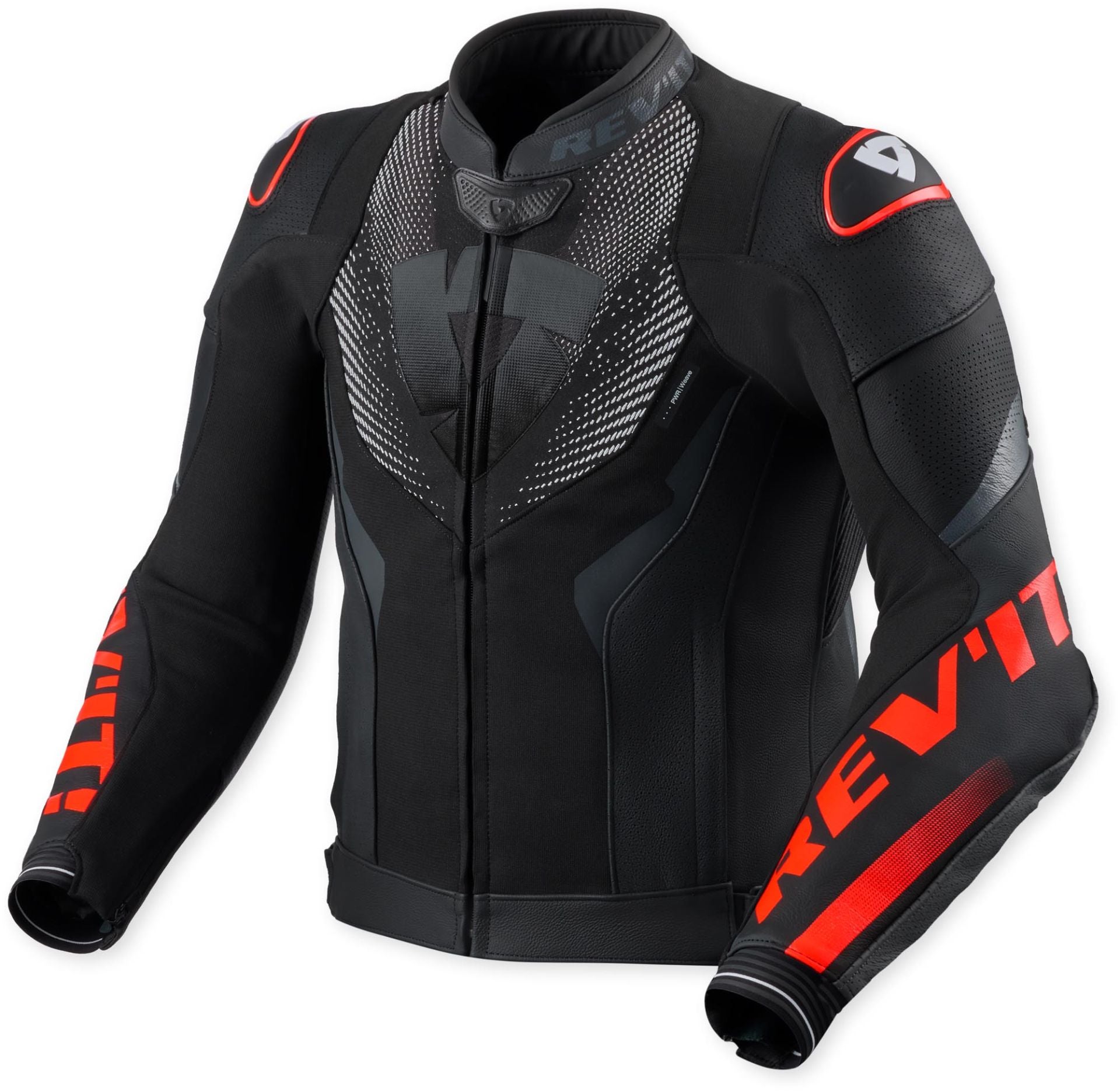 Revit Hyperspeed 3 Air perforerad motorcykelläderjacka svart/vitt ...