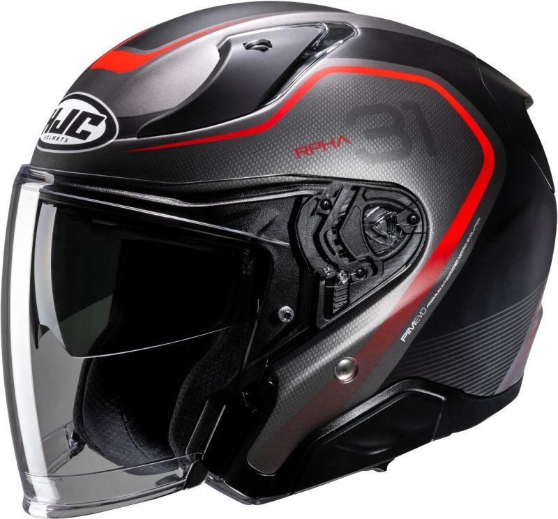 HJC RPHA 31 Kouv Jet Helmet black/grey/red buy now at FC-Moto