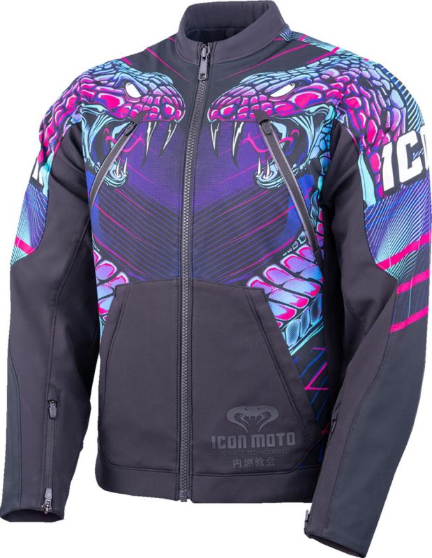 Icon Merc 3 Lazer Cobra Motorcycle Textile Jacket shop now at FC-Moto