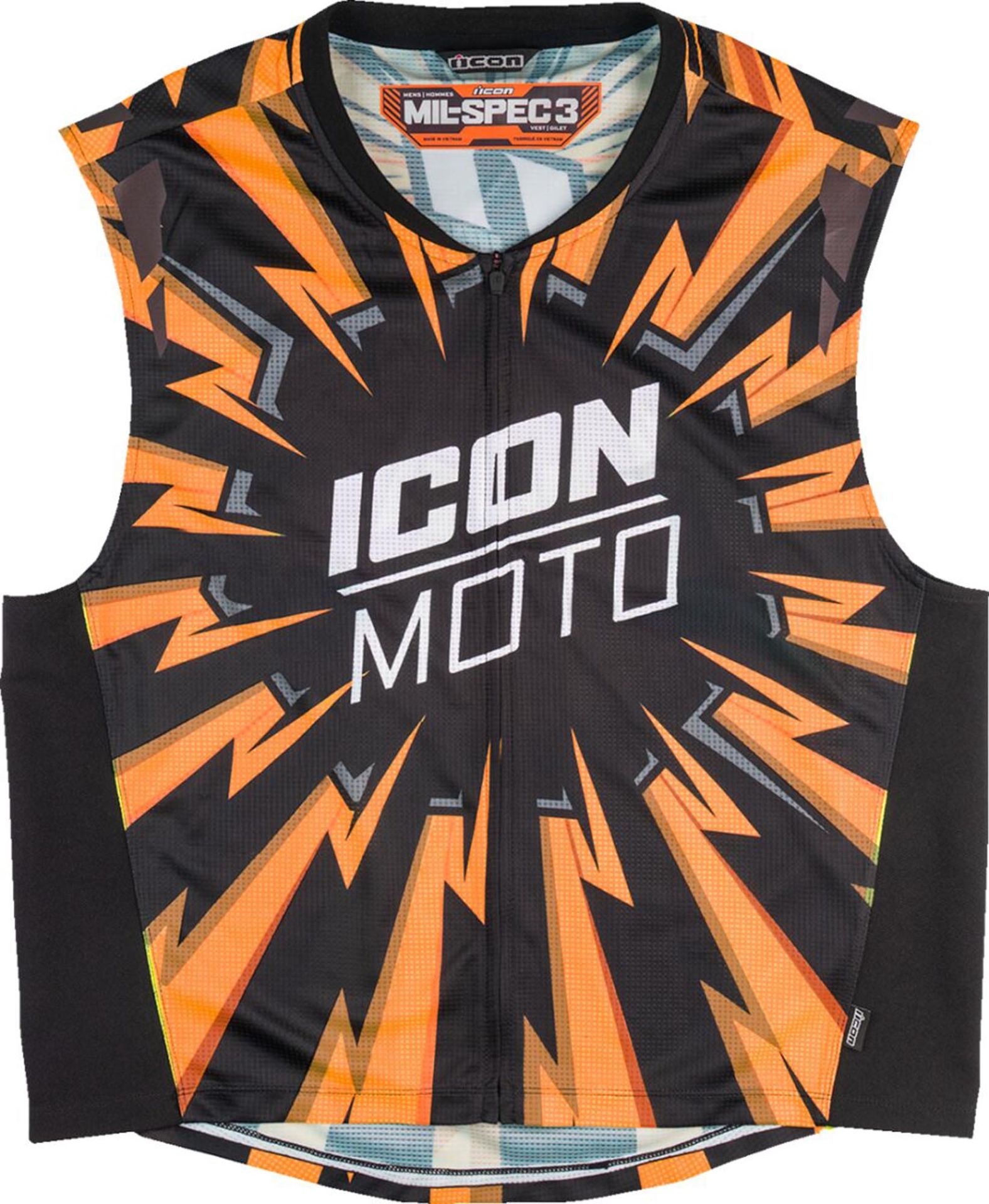Icon Mil-Spec 3 Hi-Vis Weste schwarz/orange jetzt online kaufen bei FC-Moto