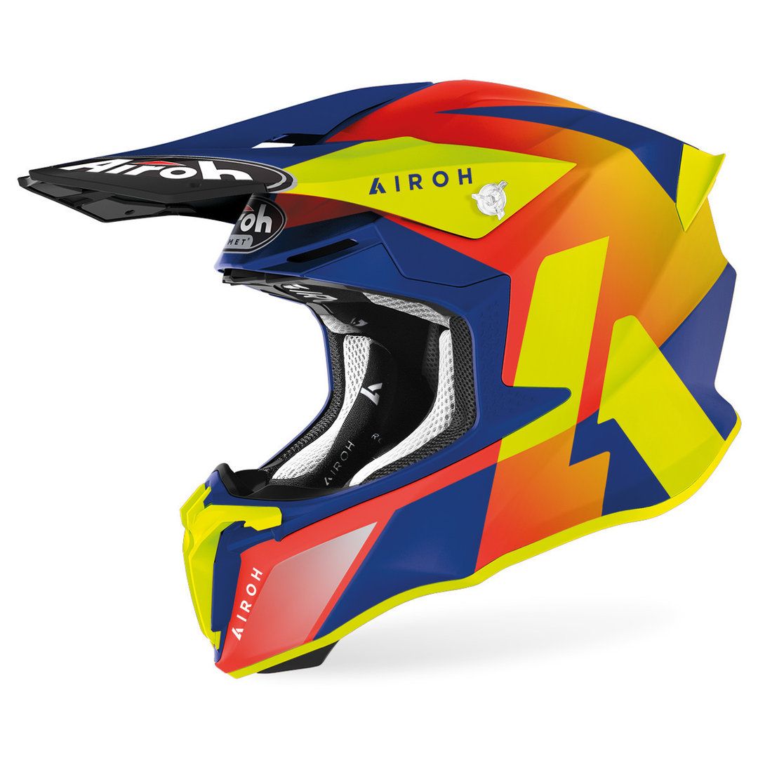 Airoh Twist 2.0 Lift Motocross Helmet yellow/blue/red shop now at FC-Moto